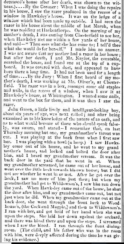Murder at Whittington – Old Whittington One Place Study