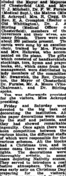 WHITTINGTON HALL CHRISTMAS 1945 – Old Whittington One Place Study