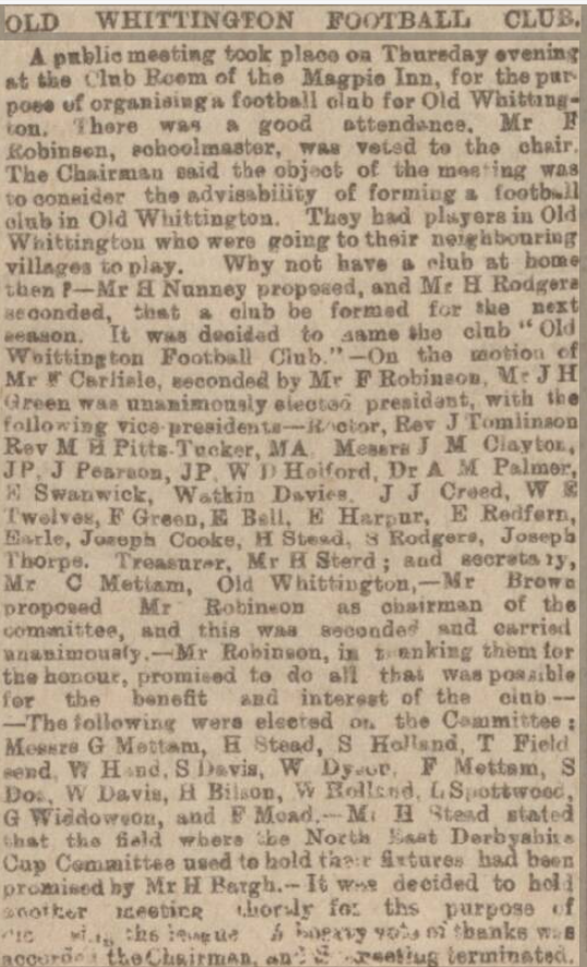 Old Whittington One Place Study – Old Whittington War Memorial people ...